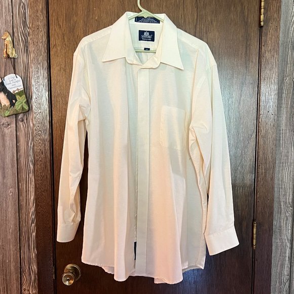 Stafford | Shirts | Mens Long Sleeve Button Down Collar Dress Shirt | Poshmark